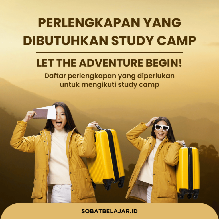 Perlengkapan yang Dibutuhkan Study Camp - Study Camp - Training dan Pembelajaran Luar Kelas ...